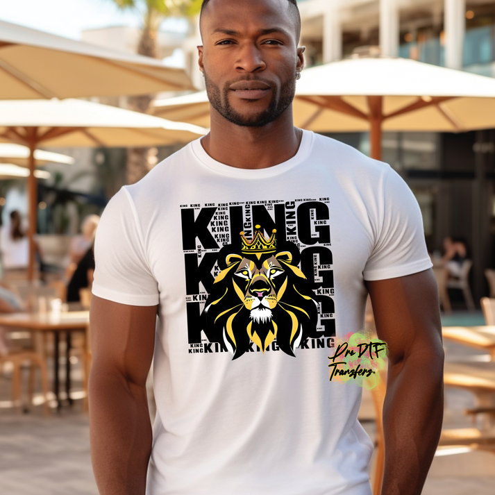 BH261 King Lion Full Color DTF Transfer | Pro DTF Transfers